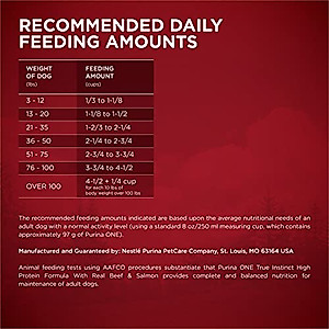 Purina ONE True Instinct High Protein Formula with Real Beef and Salmon Dry Dog Food - 15 lb. Bag