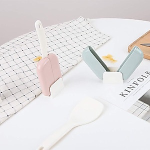 2 Sets Japanese Rice Cooker Ladle Spoon Rice Spoon Holder Rice Scoop Dustproof Cover Rice Scoop Holder Kitchen Tool Spoon Rest Large