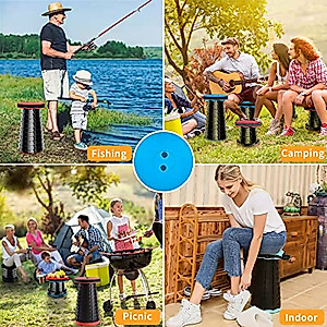 HEIDBER Portable Telescoping Stools Folding Stools Collapsible Stools Foldable Camping Stools Retractable Stools Chairs for Adults for Outdoor Indoor Portable Lightweight
