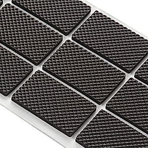 Non Slip Furniture Pads - Round, Square, Rectangle, Furnigear Premium 129 Pieces Furniture Grippers Chair Leg Pads Self Adhesive Rubber Chair Feet- Anti Scratches Furniture Pads for Hardwood Floors