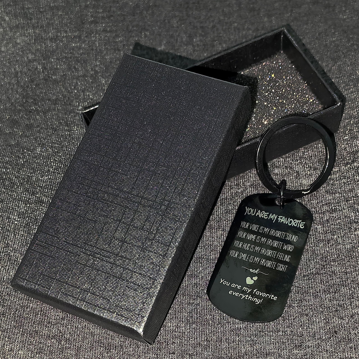 HOMEVAGE Anniversary, Birthday Gifts, Valentines Day Gifts For Him, Men, Man - You Are My Favorite & Drive Safe Keychain - I Love You Gift Husband, Unique & Funny Gift