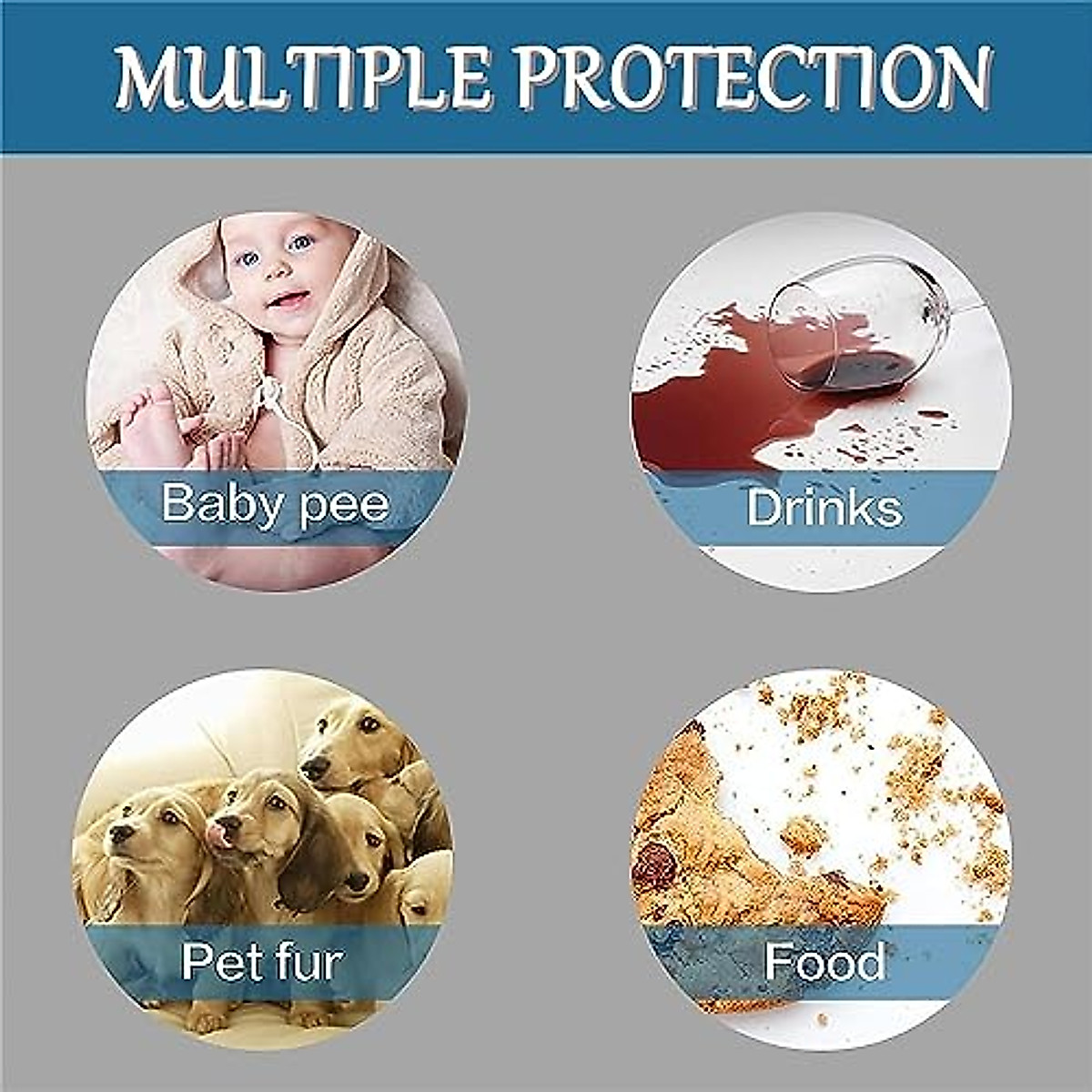 NNSMUN Sofa Armrest Cover, Sofa Protector for Recliner Chair Arm Cover, Pet Dog Couch Covers for Armchair Seat, Living Room Slipcover, Furniture Protector Corner Sofa (Camel,1 Piece (23x35))