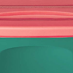 Homz Holiday Plastic Storage Tote Box, 32 Gallon, Greed With Red Lid, Stackable