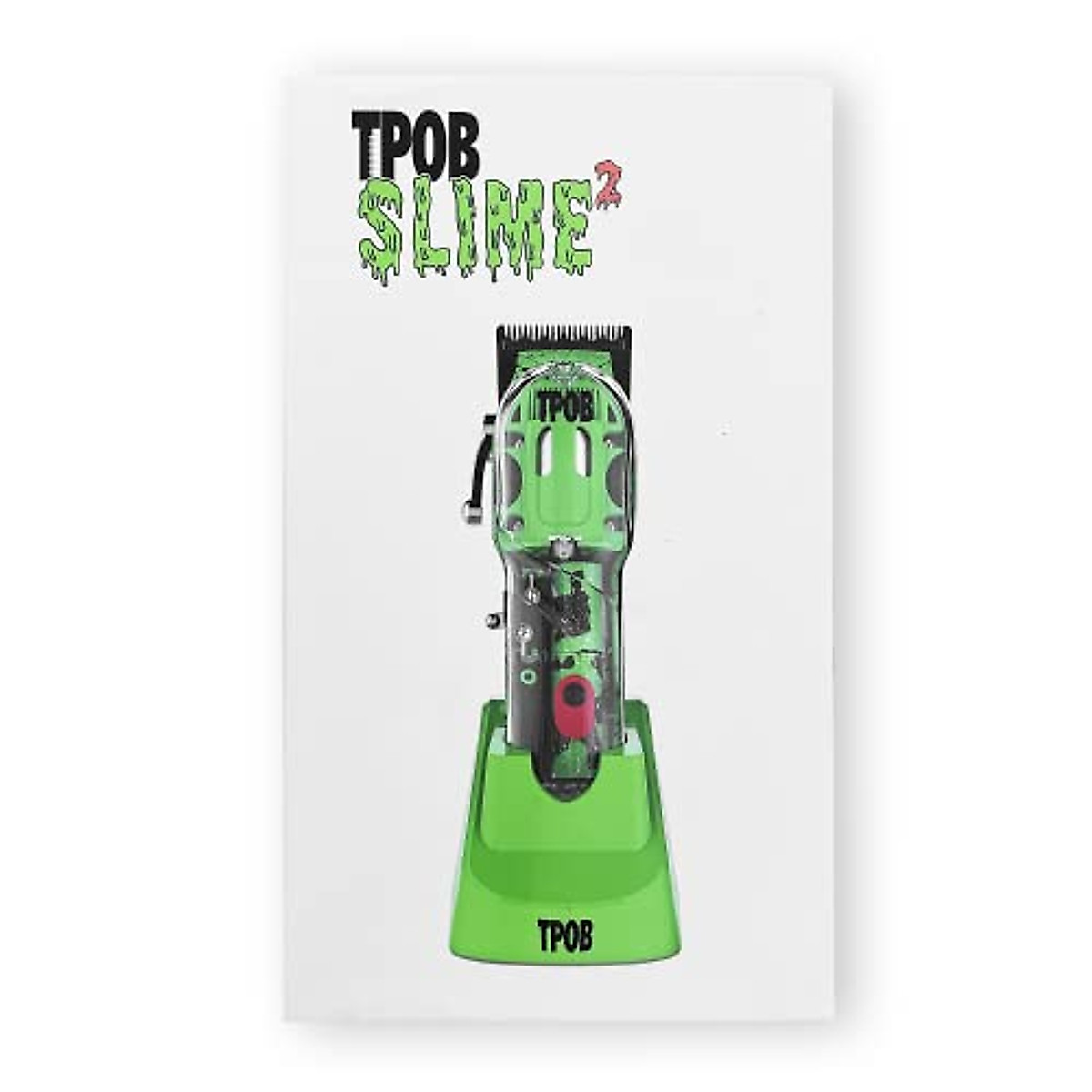 TPOB Slime 2 Professional Hair Clippers for Barbers - 6800 RPM Whisper Quiet Barber Clipper w/Color Coded Guide Combs & Fade Blade for The Closest Haircut and Beard Trim Hair Clippers for Men