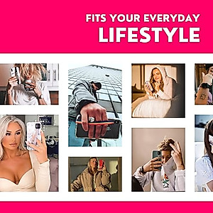 Phone Loops: Silicone Elastic Phone Grip Strap, Phone Holder for Hand, Small, Light and Discreet Slim Phone Strap Grip, Secure Phone Hand Holder and Phone Grip Strap