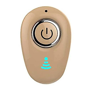 Heave Mini Invisible Wireless Earbud,Portable Earpiece Sweatproof Stereo Bluetooth Earphone with Microphone Headphone, Single Sports in Ear Headset for Cell Phone Skin Color
