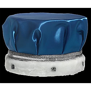 Anderson's Blue/Silver Homecoming King/Queen Coronation Set, Sashes With Foil Imprints, Crown, Tiara, Pins