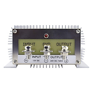Cllena Waterproof DC/DC 12V to 24V Boost Converter 30A 720W Step Up Voltage Regulator Module Car Power Supply Voltage Transformer (Input 10V-16V)