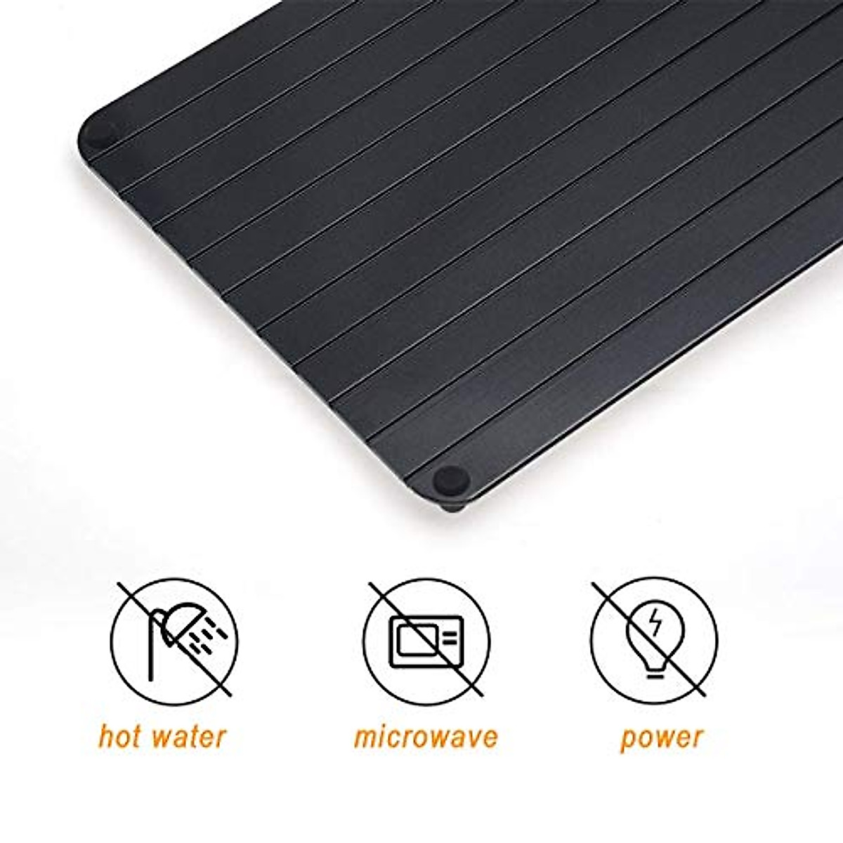 Coitak Defrosting Tray, Defroster for Defrost Frozen Food Quickly, Natural Way for Meat Defrosting, Large Size 13.8X7.8 inch