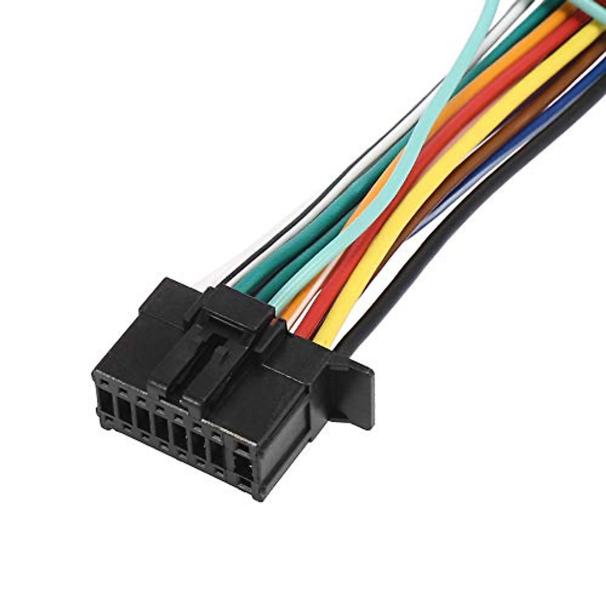 X AUTOHAUX Car Stereo CD Player Wiring Harness Wire Radio Adapter Install Plug 16 Pins for Pioneer