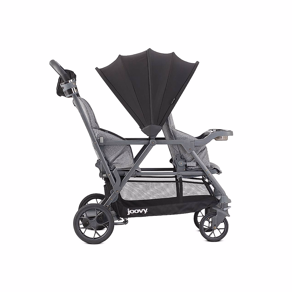 JOOVY Caboose S Rear Seat - Grey Melange