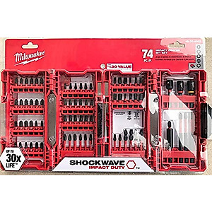 Milwaukee Shockwave Impact Driver Bit Set (74 Piece) 48-32-4062