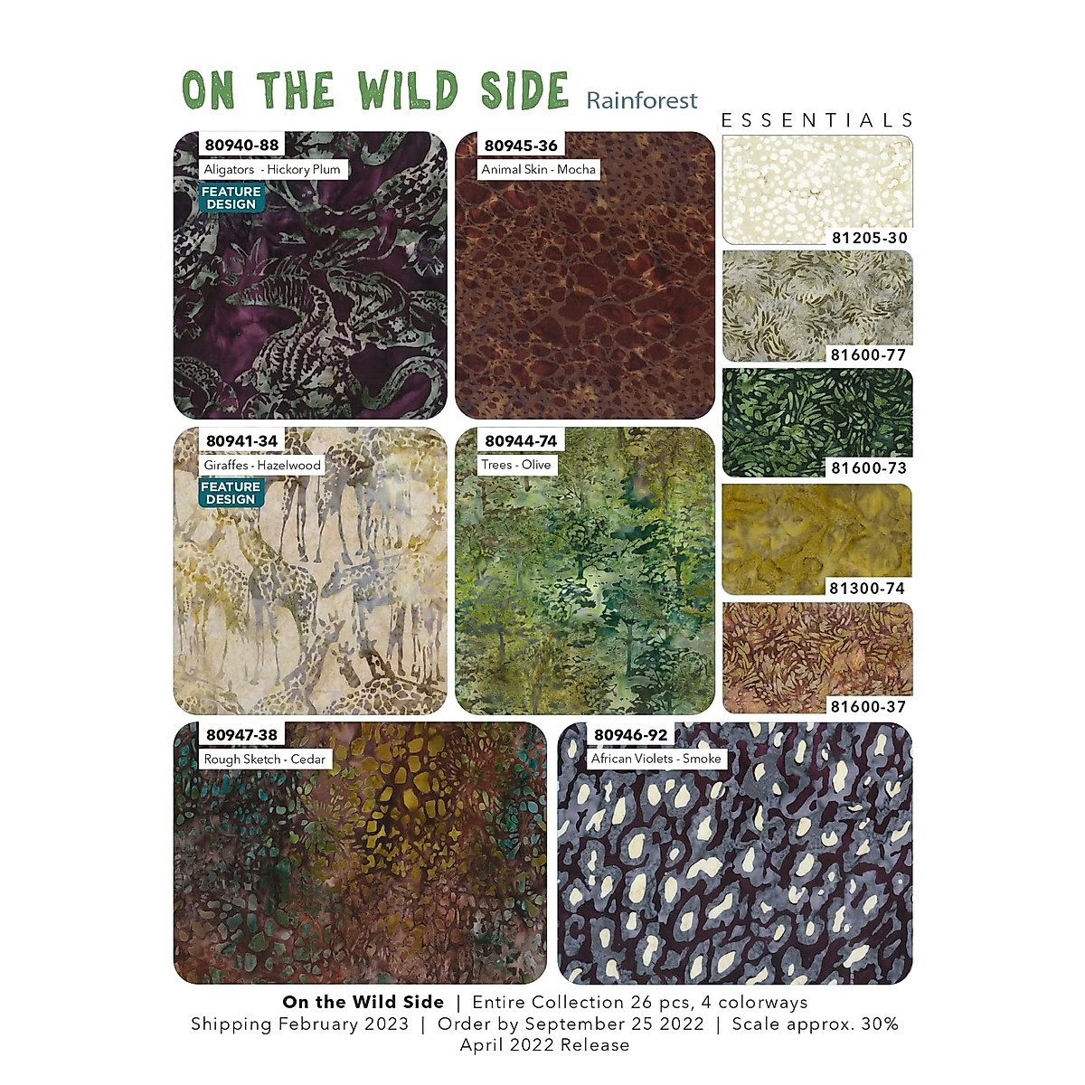 Banyan Batiks On The Wild Side Giraffes, Fabric by The Yard (Hazelwood)