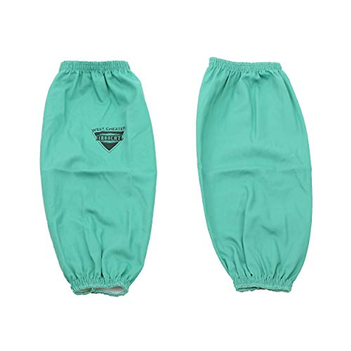 IRONCAT 7071 Flame Resistant Sateen Cotton Arm Sleeve - [1 Pair] 18 in. Welding Sleeves with 3/4 in. Wide Elastic Ends, Green
