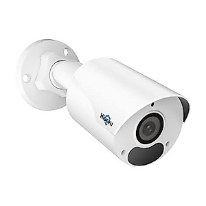 [121°Wide View Angle] Hiseeu 4K Camera PoE Camera,8MP IP Camera Outdoor&Indoor,3840*2160,100ft Night Vision,1-Way Audio, WDR, Human/Vehicle Detect, IP67 Waterproof,Work w/PoE NVR Home Surveillance Kit