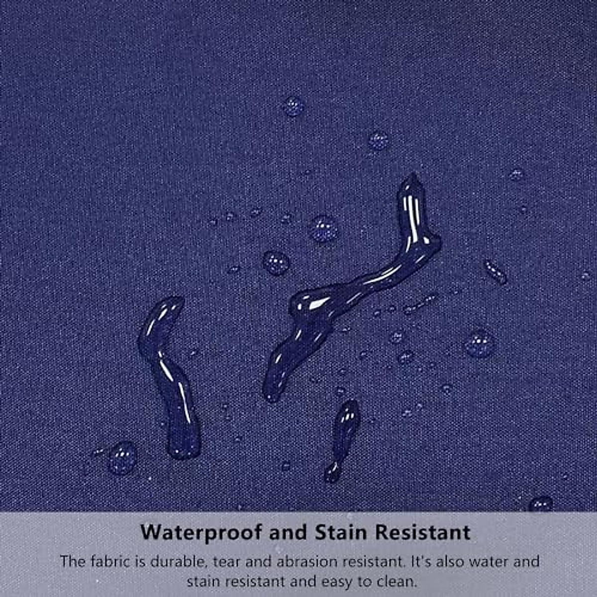 Gollense Outdoor Swing Cushions for Outdoor Furniture Waterproof 2-3 Seater Bench Cushion Replacement 4" Thick with Backrest & Ties for Patio Backyard Garden, 47 x 40 Inch, Navy