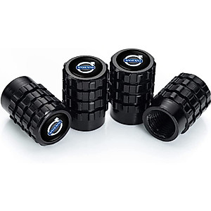 Metal Auto Car Tire Valve Stem Caps Compatible with Volvo s60 s90 xc60 xc40 xc90 v60 v90 Series All Models Wheel Cap, Air Valve Caps Styling Decoration Accessories 4pcs