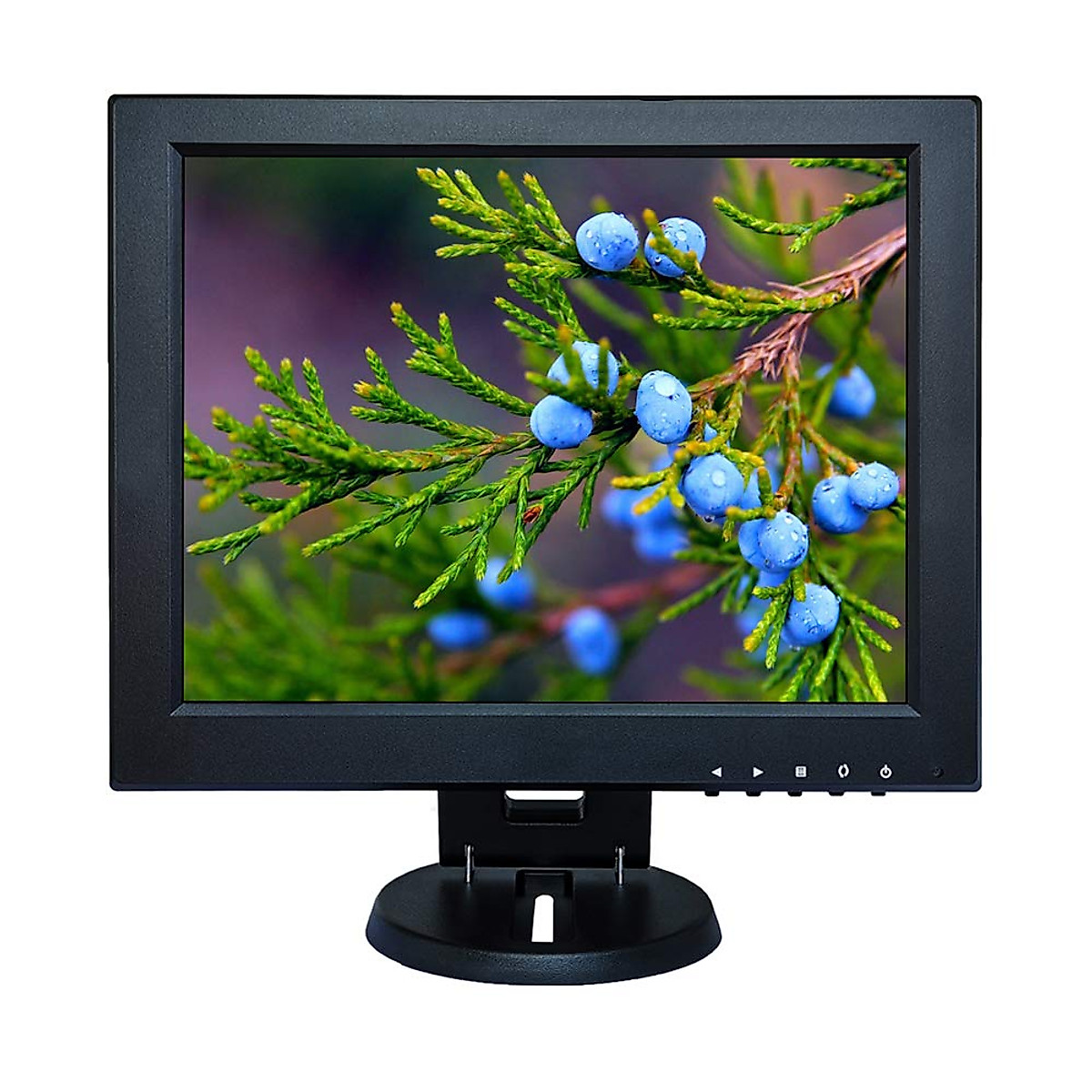 iChawk 12.1" inch PC Monitor 1024x768 4:3 Positive Screen VGA VESA 75x75mm HD Portable Wall-Mounted Base Desktop POS Ordering Machine LCD Screen Display for Industrial Medical Equipment W121PN-272