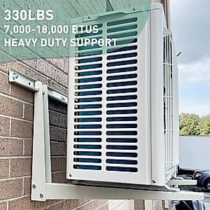 Outdoor Wall Mounting Bracket for Ductless Mini Split Air Conditioners Heat Pump Systems Support Up to 330lbs Universal 7000-18000 BTU