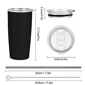 HZQYHD Traumatic Brain Injury Awareness Stainless Steel Tumbler Cup 20 Oz Travel Coffee Mug Portable Thermal Cup With Lids