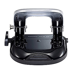 Bostitch Office EZ Squeeze Reduced Effort 2-Hole Punch, 20 Sheets, Locking Handle, Silver (2310)