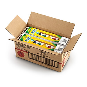 Crayola 8 Pan Set Washable Watercolors,12 Pack, Kids Indoor Activities At Home