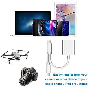 MTAKYA 4 in 1 SD Card Reader for Samsung/Android/ Mac/Camera,Micro SD Card Reader SD Card Adapter with Type C/Micro USB OTG Adapter Memory Card Reader Trail Camera Viewer,Plug and Play