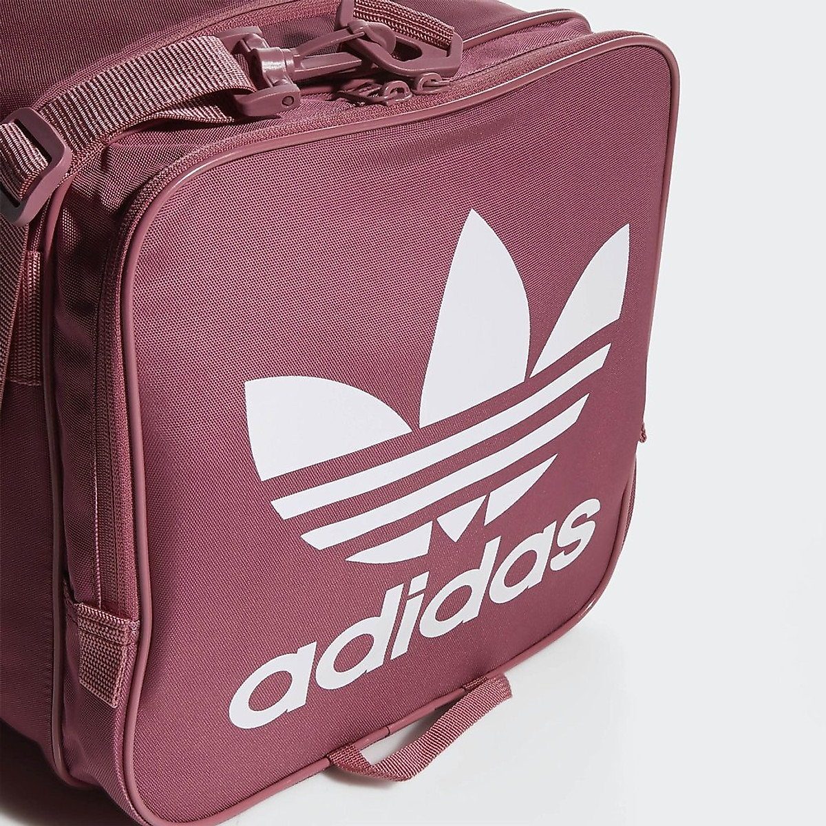 adidas Originals Santiago Duffel Bag, Trace Maroon Pink/White, One Size