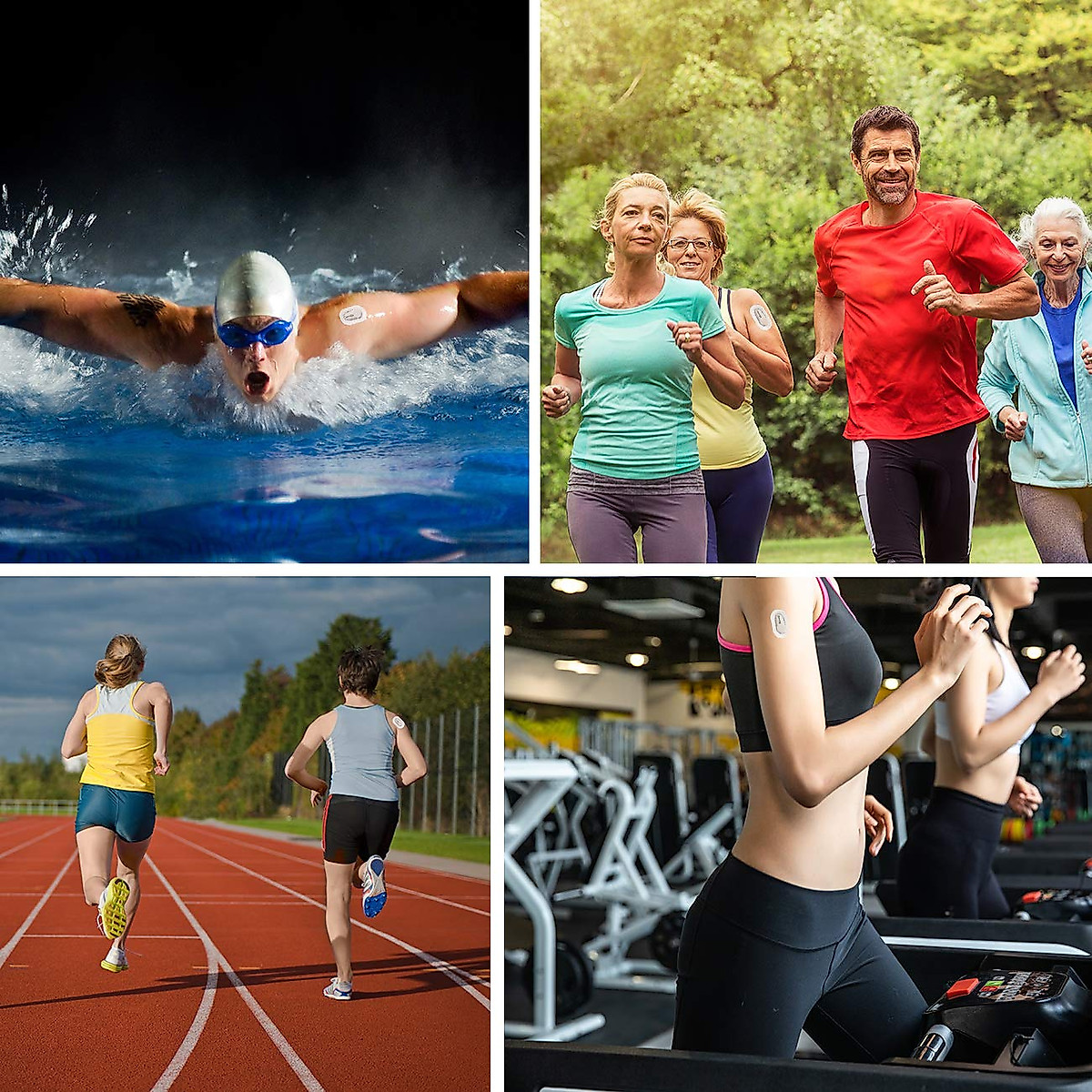 G6 Adhesive Patches Waterproof - 55 Pack Invisible Water-Resistant G6 Overpatch Transparent Stickers for G6-HECHUAN