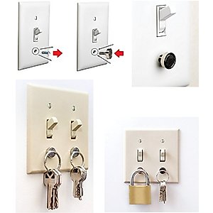 UbiGear Magnetic Push Paper Pin Refrigerator Magnet Tack Pushpin Coat Hook Holder (Screw-4)