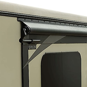 RecPro RV Slide Out Awning Kit | RV Slide Topper | Frame and Fabric (9'6", White)