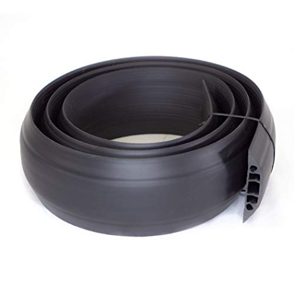 Line Boss 3-Channel Wire Hider, Cord Protector and Cable Organizer for Industrial Cable Management, 4.5 in. X 5 ft., Black, 6500-5C