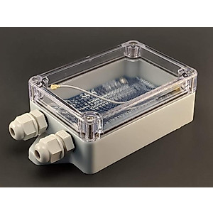 qBoxMini DIY IOT Enclosure Kit (One SMA), IOT Enclosure for Arduino MKR Feather ESP32 Cellular LoRa WiFi Board, Waterproof IP65 Enclosure with Glands, prototyping PCB and SMA Connector