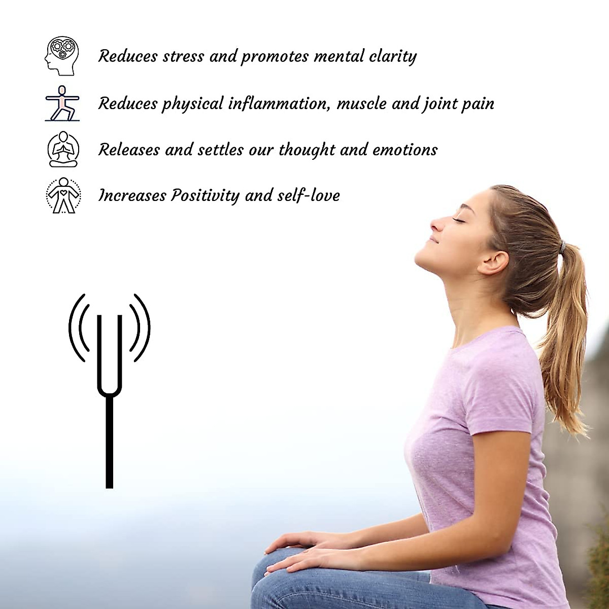 Tuning Forks for Healing Chakra Set - 528 hz Tuning Fork with Chakra Crystals and Healing Stones - Sound Healing Instruments for Biofield Tuning, Stress Relief, & DNA Repair