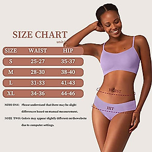 LEVAO 10 Pack Seamless Underwear for Women No Show Cheeky Bikini Panties Breathable Silk Touch Brief S-XL