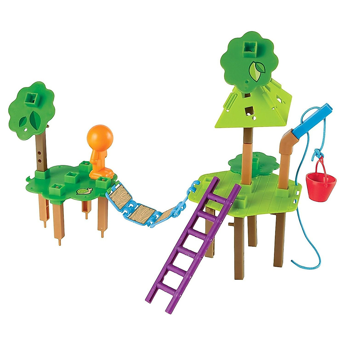 Learning Resources Tree House Engineering & Design Building Set, STEM for Kids, Science Toys for Kids, Engineering Toys for Kids, Math, Science Set, 52 Pieces