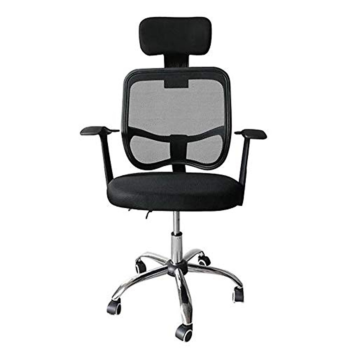 TBGFPO Executive Office Chair - High Back Office Chair with Footrest and Thick Padding - Reclining Computer Chair with Ergonomic Segmented Back, Black