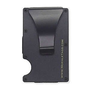 Mandalorian Engraved Metal RFID Blocking Tactical Minimalist Wallet w/Money Clip