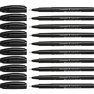 Schneider Topliner 967 Fineliner 0.4mm, Box of 10, Black (9671)