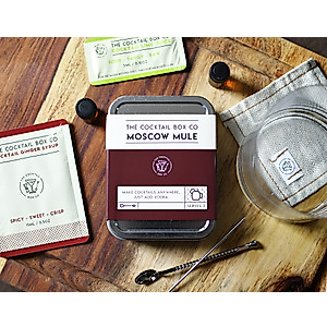 Cocktail Making Kit【6 Piece Gift Set】Old Fashioned Kit, Margarita, Mai Tai, Gin and Tonic, Moscow Mule, Champagne Cocktail Mixology Kit with Bitters for Cocktails | Travel Cocktail Kit, Mixology Gifts