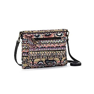 Sakroots Camden Small Crossbody Bag (Taupe One World)