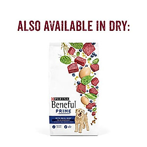 Beneful Purina High Protein Wet Dog Food Variety Pack, Prepared Meals & Chopped Blends - (16) 10 oz. Tubs