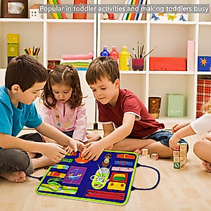 Busy Board for Toddlers, Busy Board Bag Learning Education Toys for Toddler 1-3, Preschool Autistic Toddler Travel Sensory Toys,Hands-on Learn to Dress Brain Up Toy for Boy Girl