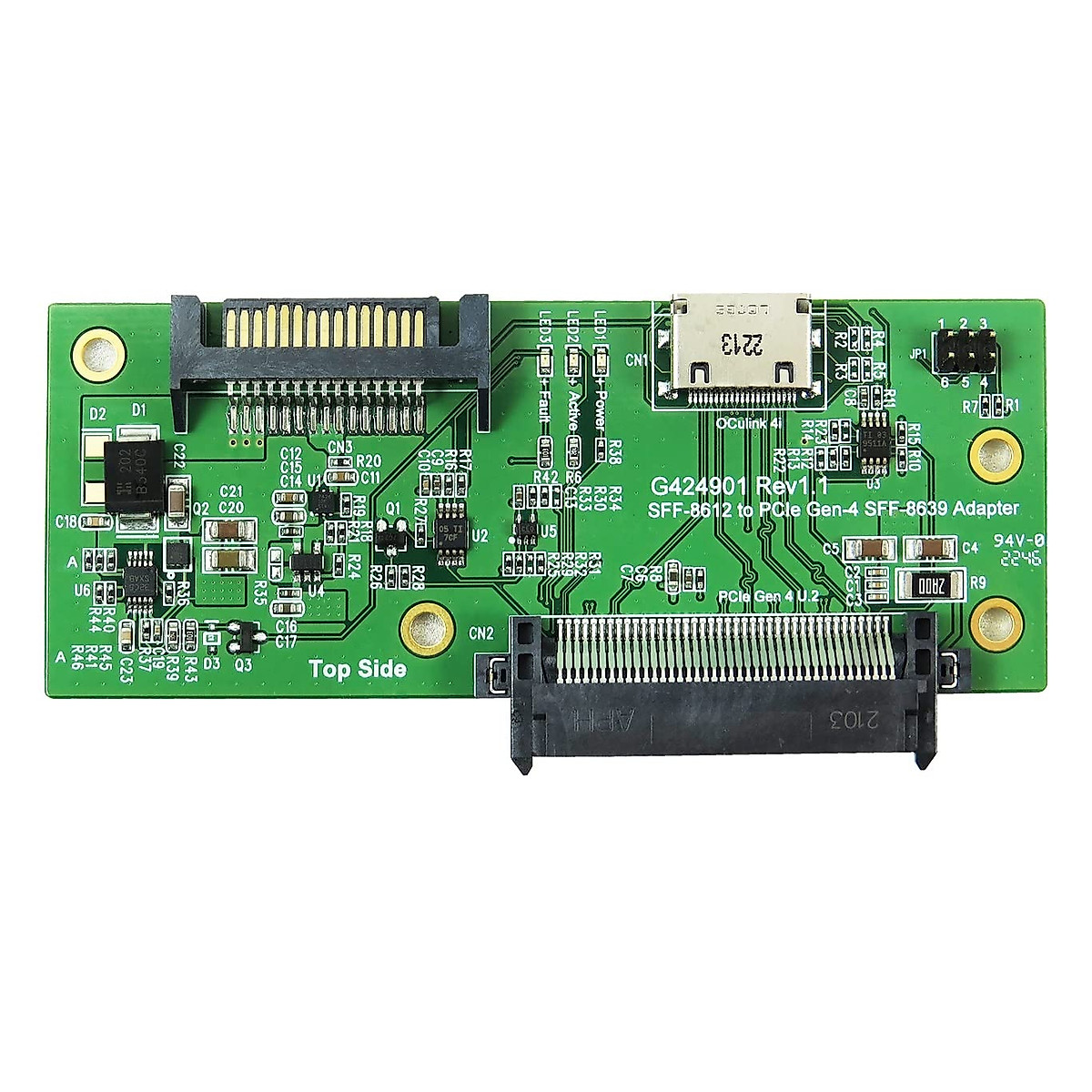 PCIe Gen4 16GT/s OCulink 4i(SFF-8612) for U.2 SSD (SFF-8639) Adapter - High-Speed Connectivity for Enhanced Storage Solutions