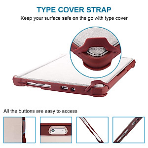 Youtec for Surface Go 3 Case Surface Go 2 Case, Surface Go Case, Shockproof Rugged Folio Surface Go 3/ Go 2/ Go Protective Case Cover Compatible with Microsoft Surface Go 2/ Go 3/ Go 10 inch Tablet