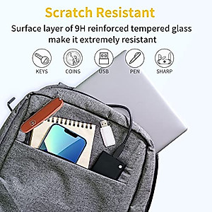 UNBREAKcable Shatterproof Tempered Glass Screen Protector for iPhone 13 Mini [3-Pack] [99.99% HD Clear] [Easy Installation Frame] [9H Hardness] [Full Coverage] [Bubble Free] for Apple 5.4''