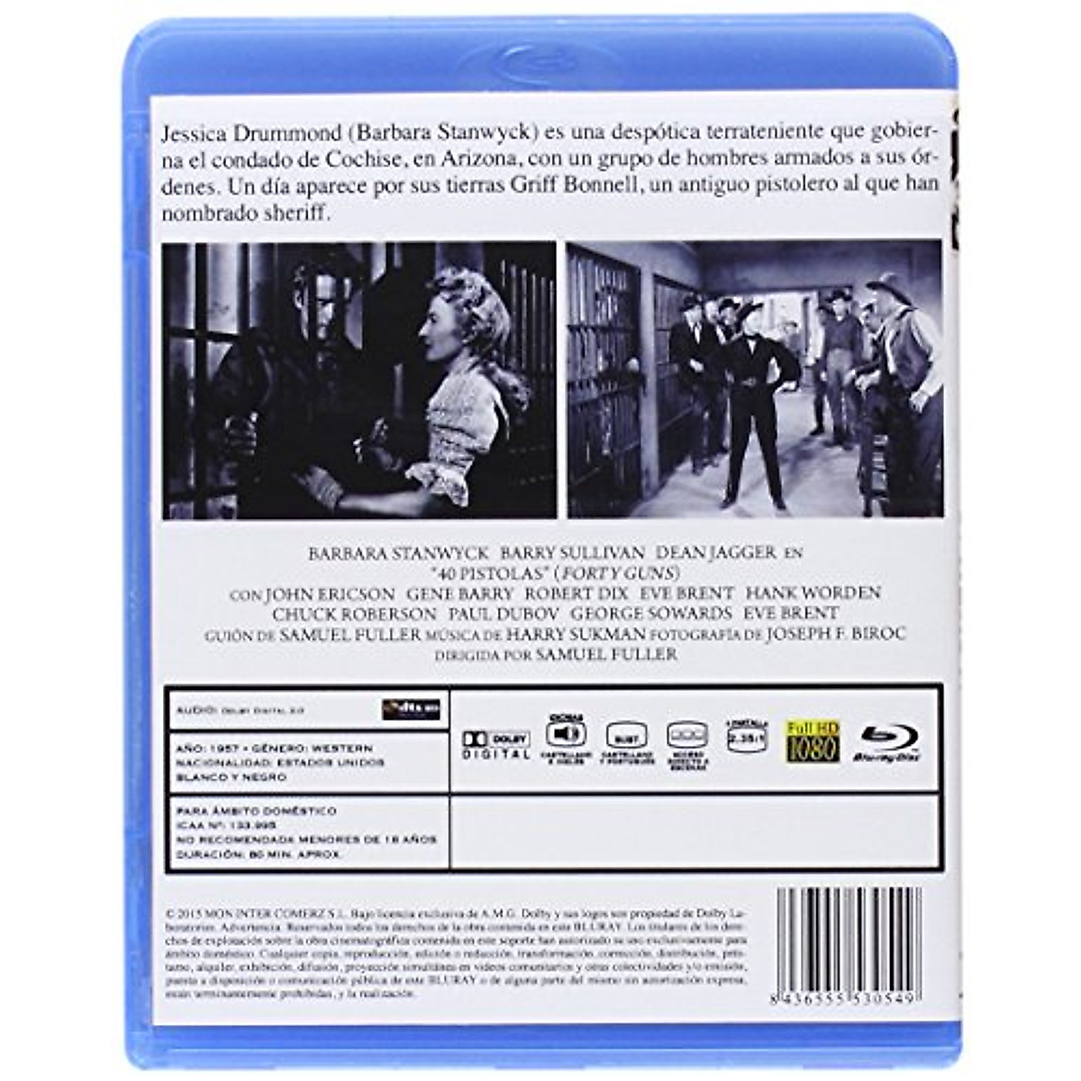 Forty Guns ( 40 Guns ) [ Blu-Ray, Reg.A/B/C Import - Spain ]