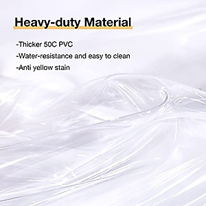 LIGHT FLIGHT Large Clear Backpack with Reinforced Padded Straps Heavy Duty PVC Transparent Backpack See Through Bookbags for Work,Travel, Black