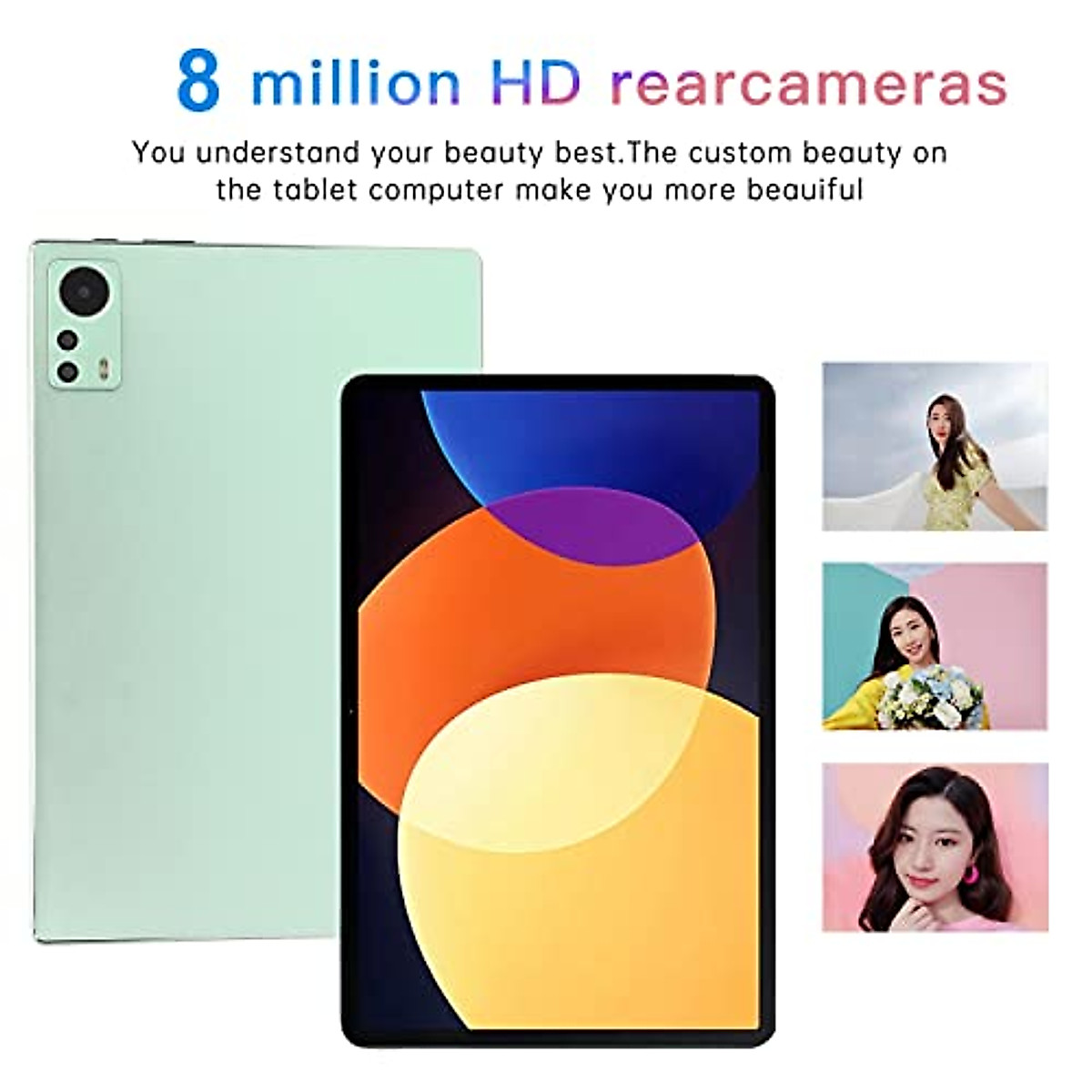 Pomya Tablet, 10 Inch FHD HD Tablet Supports 5G WiFi, 8GB RAM 128GB ROM USB C Rechargeable Tablet for Android 11, 4G Network Calls Tablet for Daily Use