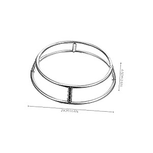 Uonlytech Pot Rack Steel Wire Sauté Pans Stainless Steel Wok Gas Cooker Wok Stand Insulated Pot Mats Cookware Ring Cooktop Grates Stainless Steel Pot Stand Heat-proof Wok Stand Gas Stoves